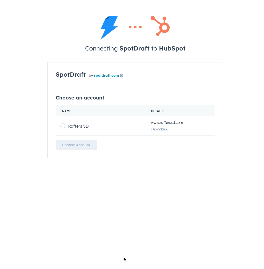 Installing the HubSpot Integration – SpotDraft