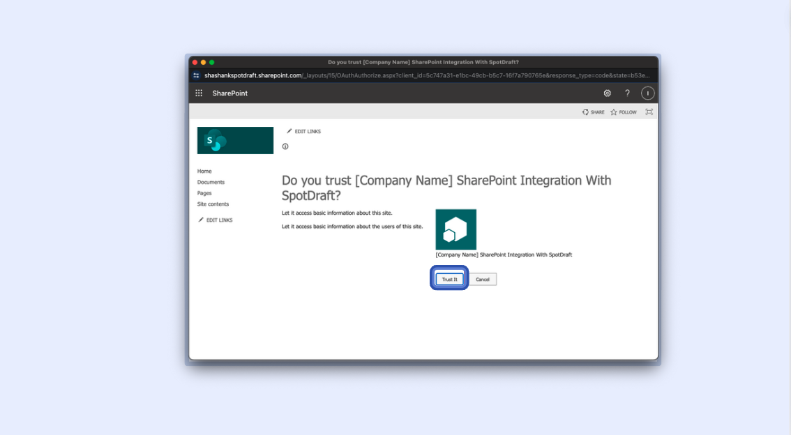 Sharepoint – SpotDraft