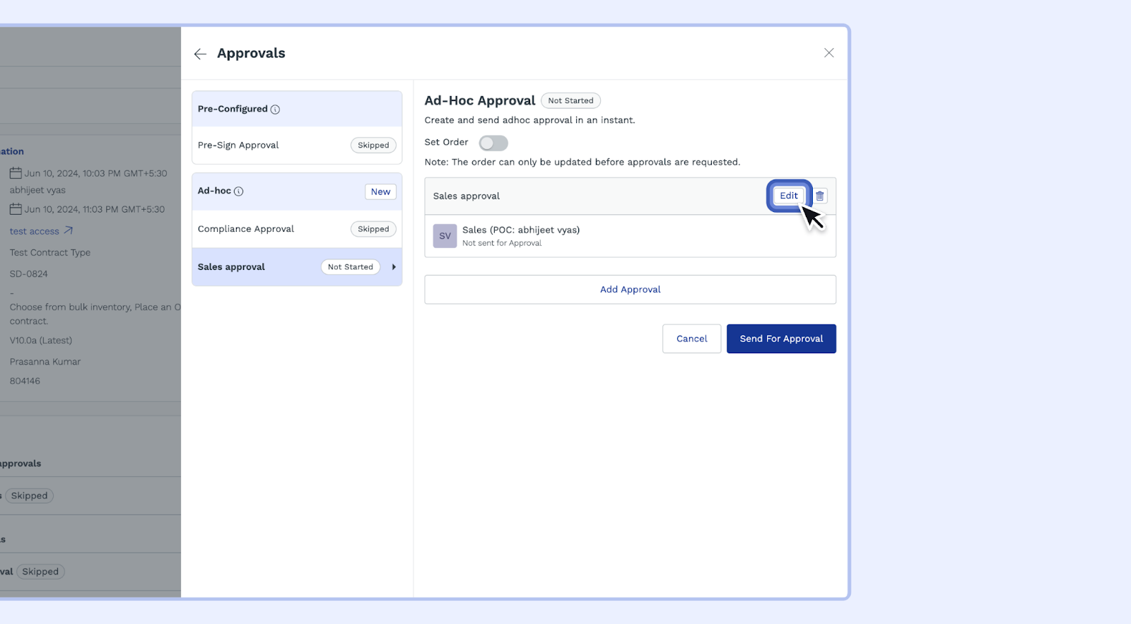 Setting Up Ad-Hoc Approvals in SpotDraft (Legacy) – SpotDraft