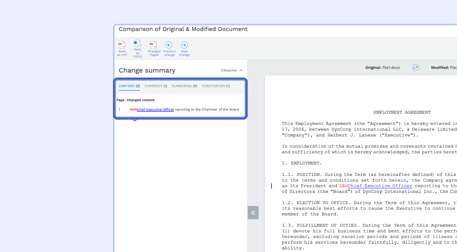 Comparing Contract Versions in SpotDraft – SpotDraft