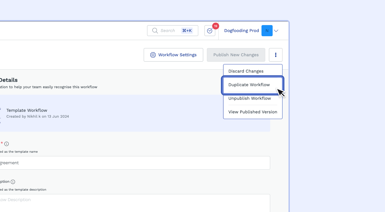 Duplicating Workflows in SpotDraft – SpotDraft