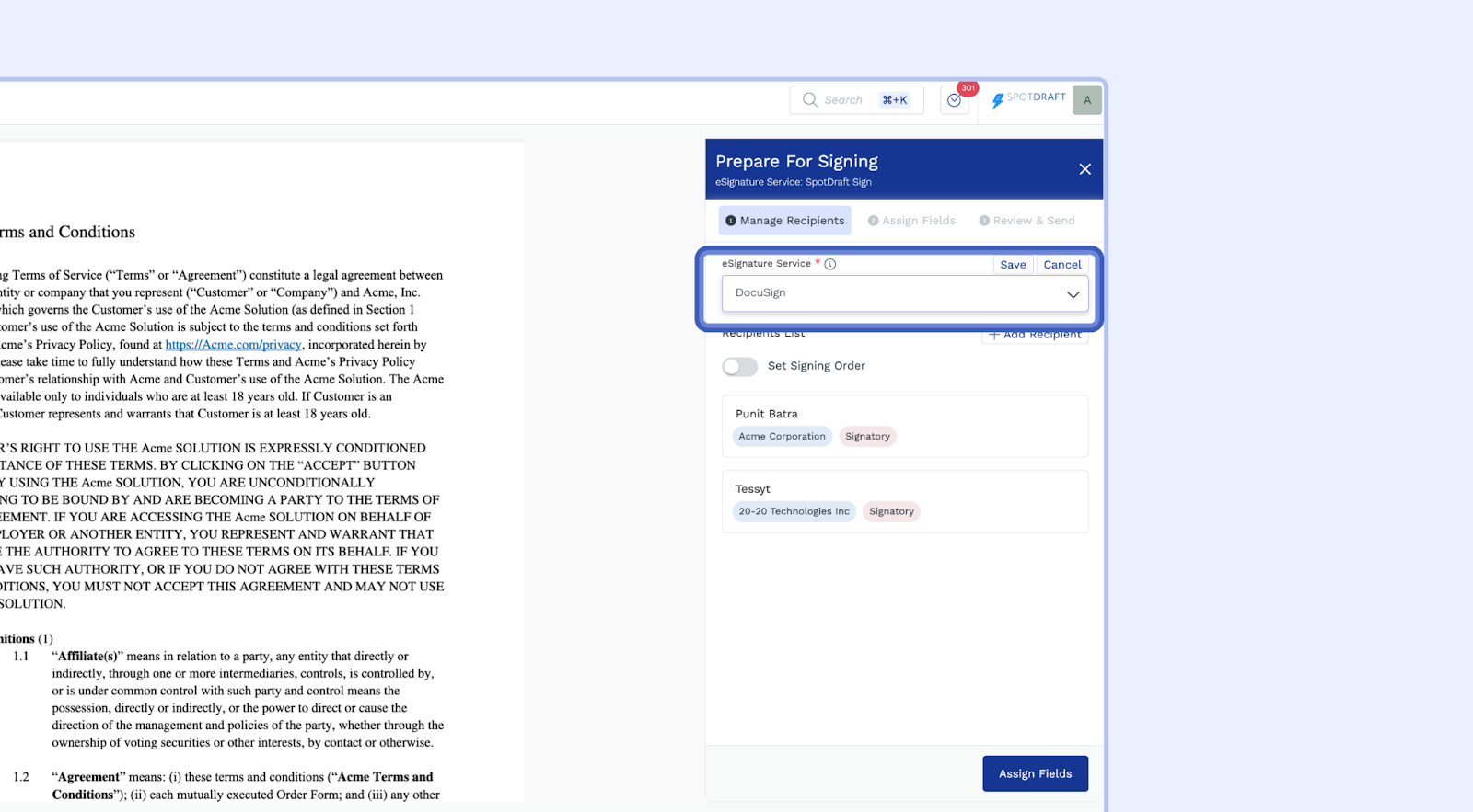 DocuSign – SpotDraft