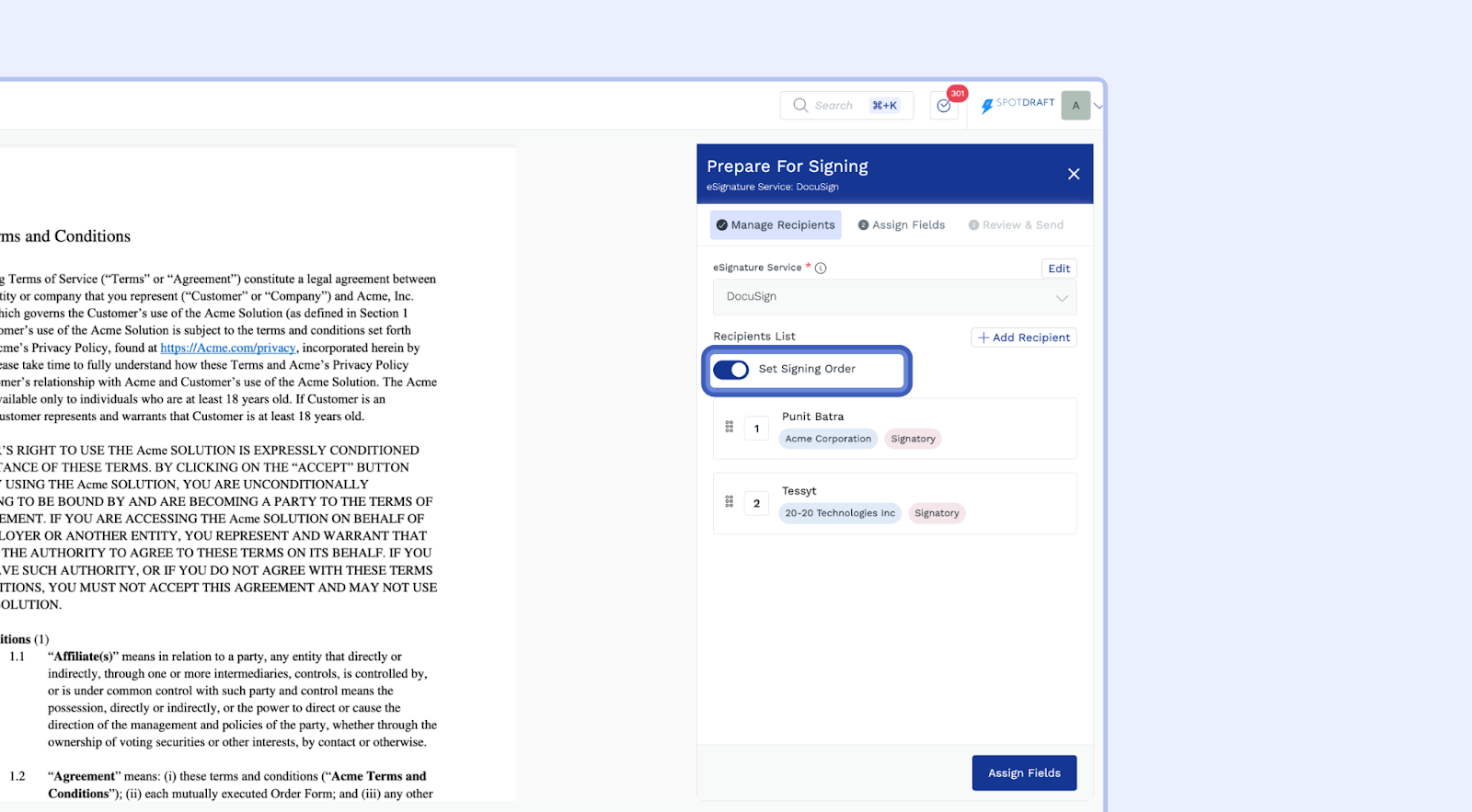DocuSign – SpotDraft