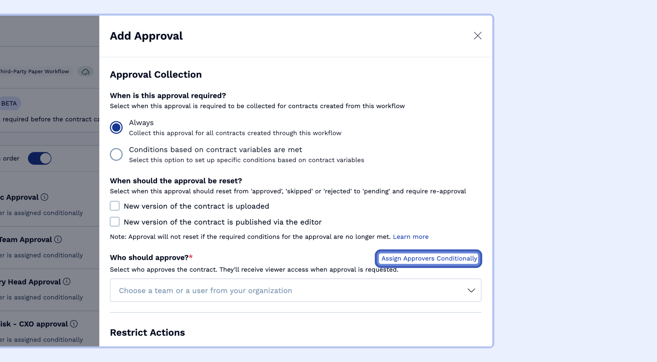 Setting Up Approvals with Conditional Assignment – SpotDraft