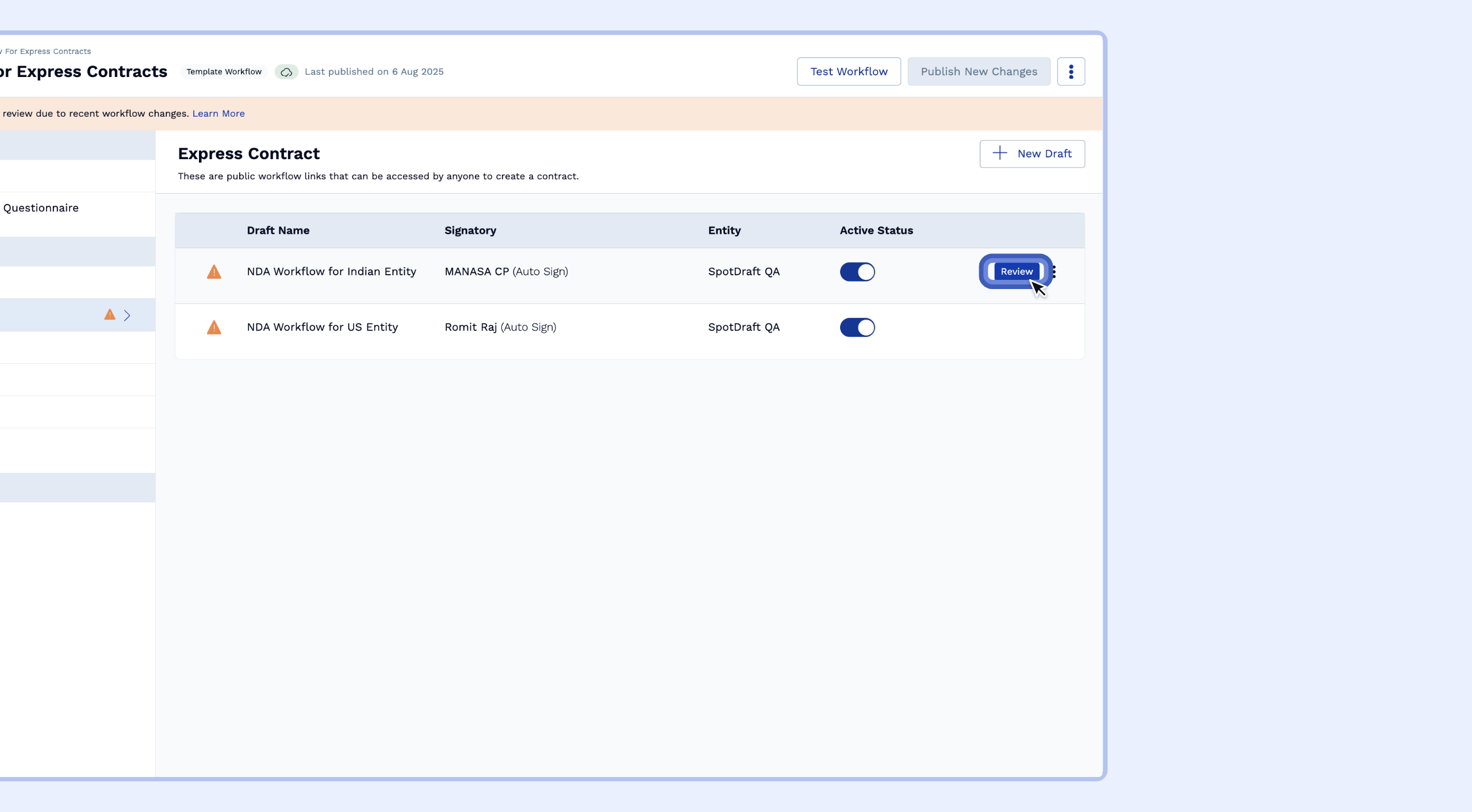 Seamlessly Update Your Express Contract Links – SpotDraft